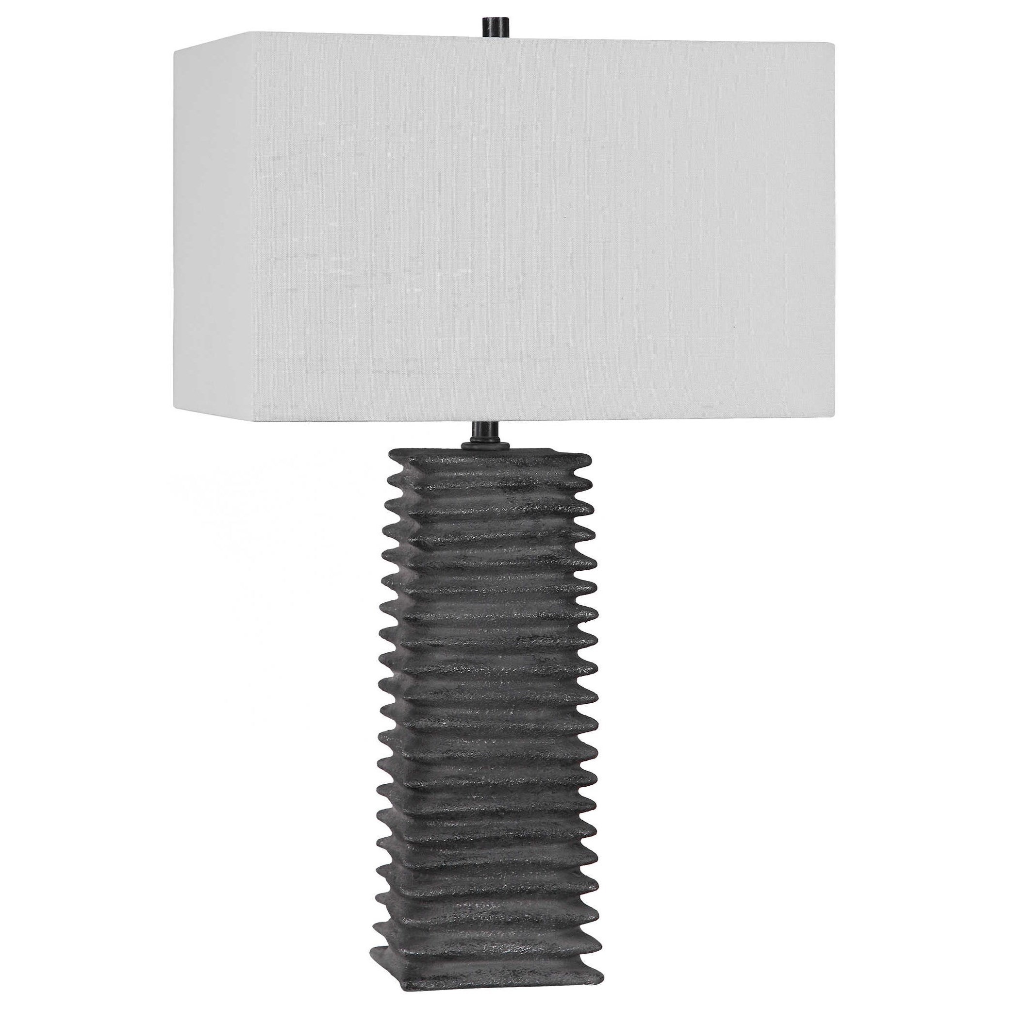 Uttermost Table Lamps Sanderson Metallic Charcoal Table Lamp Walker s uttermost-table-lamps-sanderson-metallic-charcoal-table-lamp-walker-s